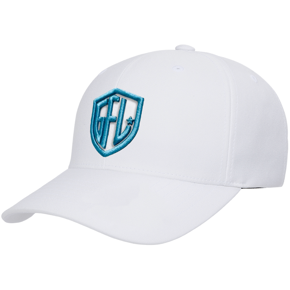 Golfer For Life GFL Shield Puff Embroidered Flexfit® Snapback Cap